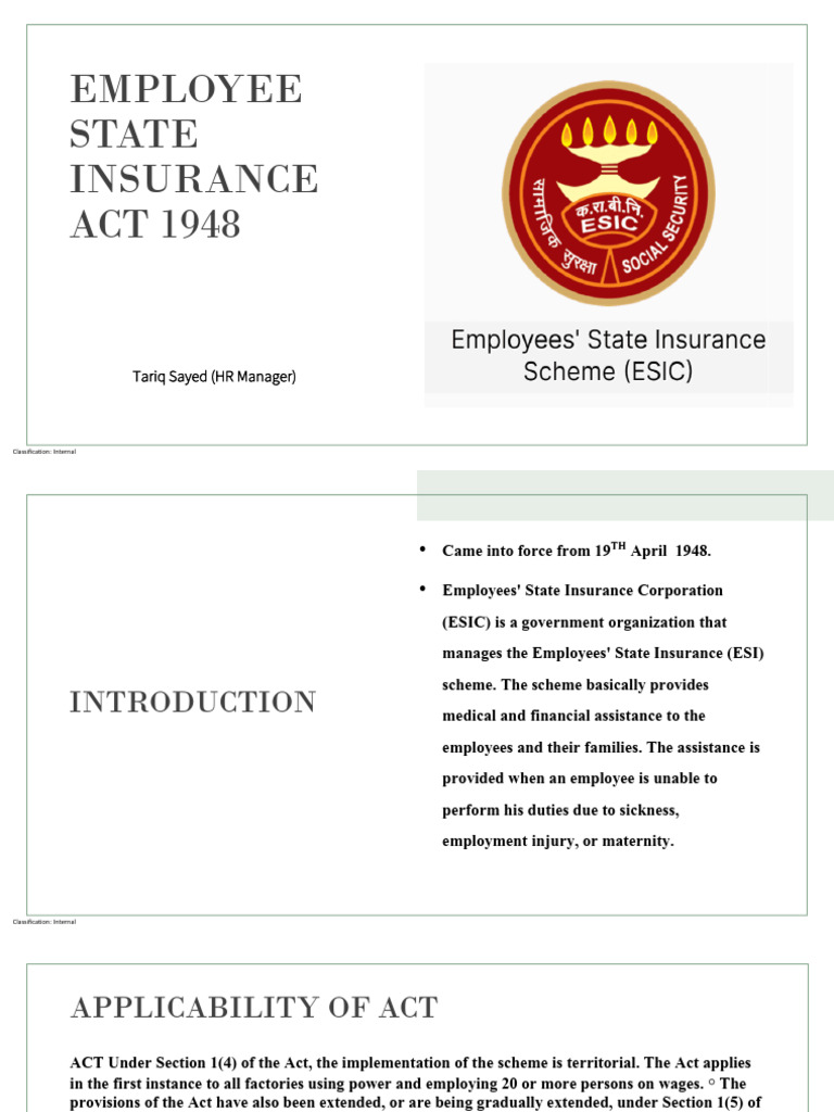 Comprehensive Guide of ESIC | PDF | Business | Labor