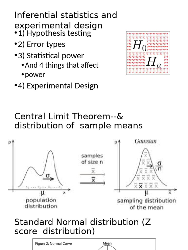 Lecture 2 Slides (Stats) | PDF | Type I And Type Ii Errors | Statistics
