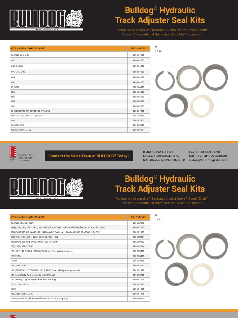 Bulldog Hydraulic Track | PDF | Heavy Equipment | Construction Equipment