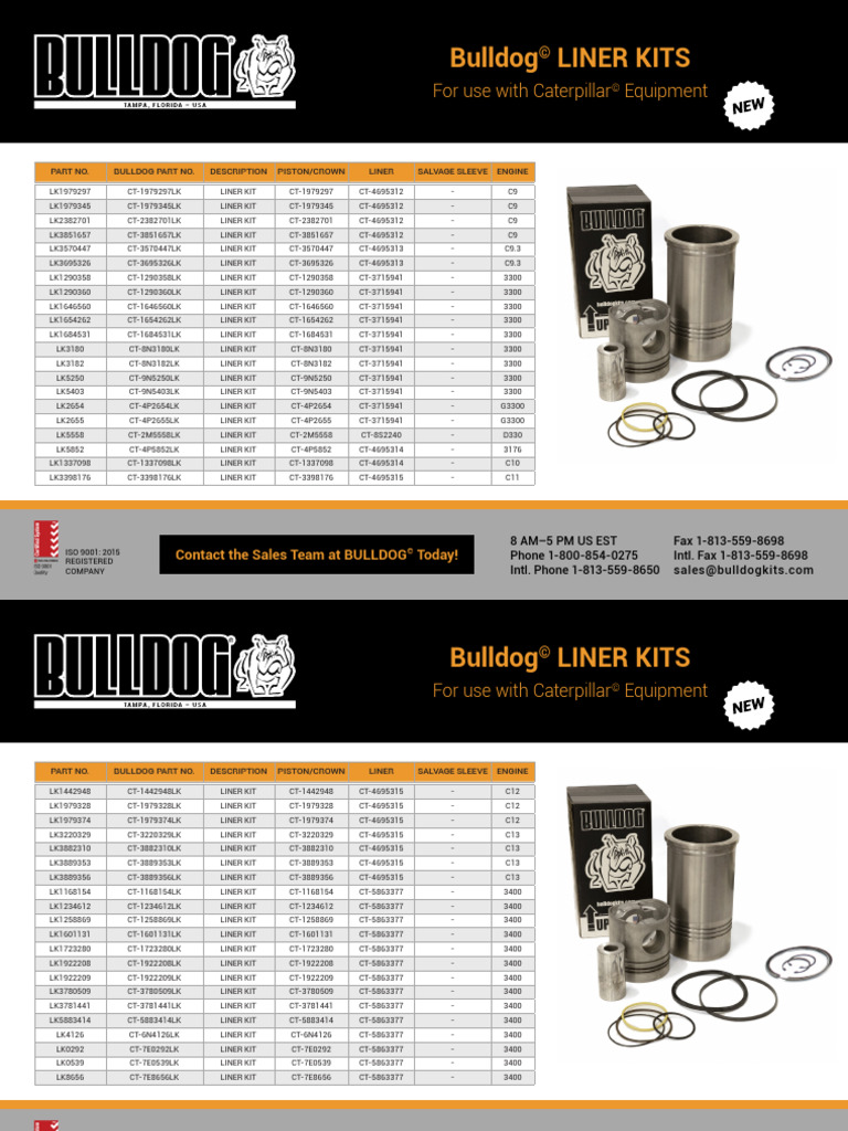 Bulldog Engine Hard Parts Catalogue | PDF