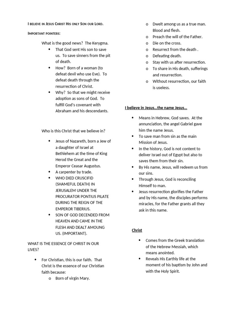 Understanding Jesus Christ's Role | PDF | Jesus | Gospel Of John