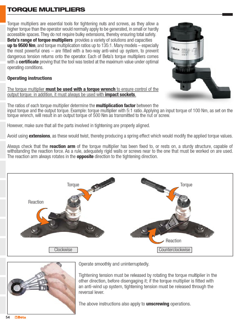 Torque Multipliers | PDF | Torque | Screw