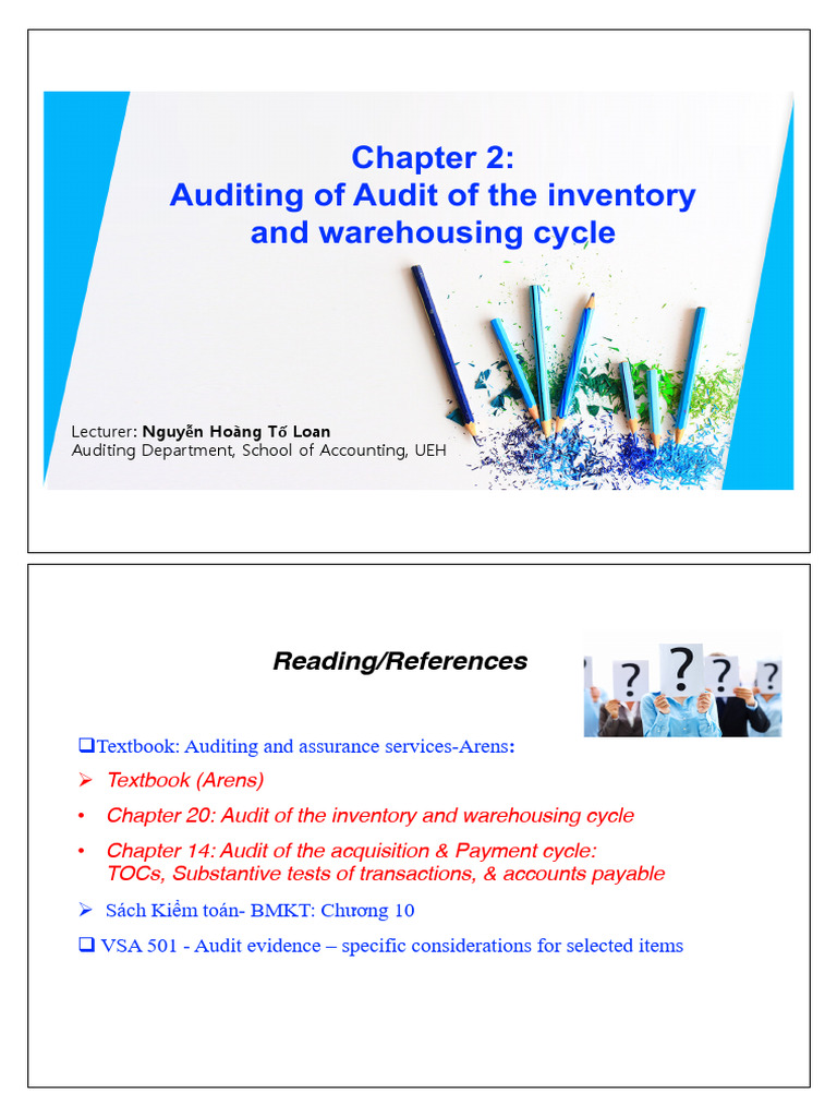 FS Auditing - Ch2 - Audit of Inventories (2 Slides) | PDF | Cost Of Goods Sold | Inventory