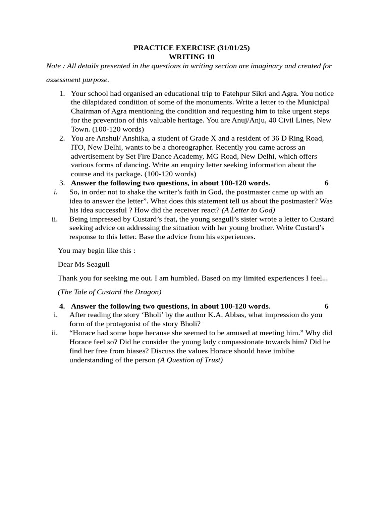 eng-PRACTICE EXERCISE-31-01-25 | PDF