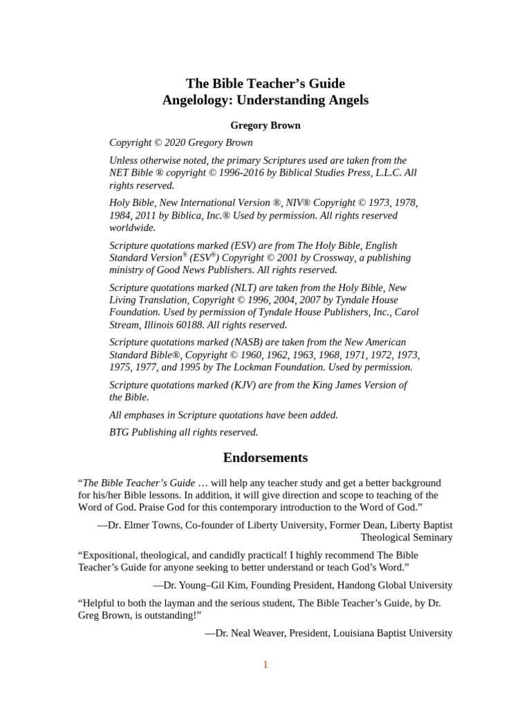 BrownG_Angelology | PDF | Angel | Michael (Archangel)