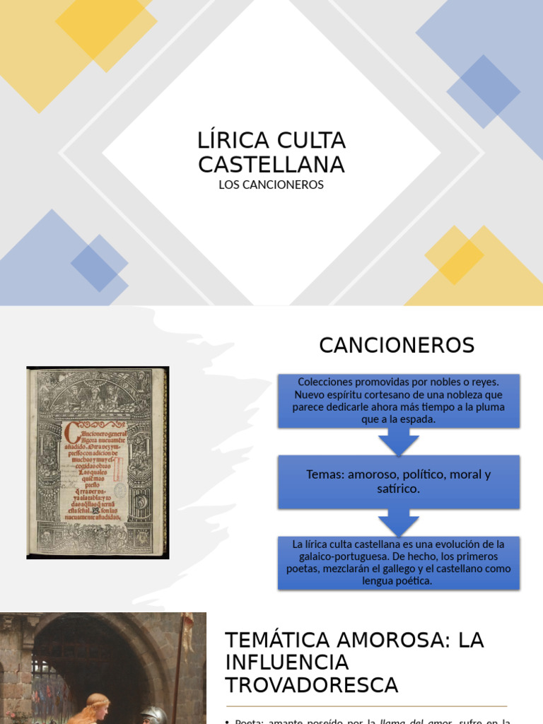 Presentación Lírica Castellana Culta | PDF