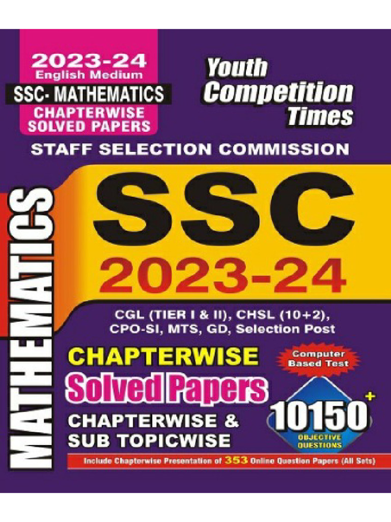 Yct Maths (Eng) Chapterwise Solved Papers | PDF