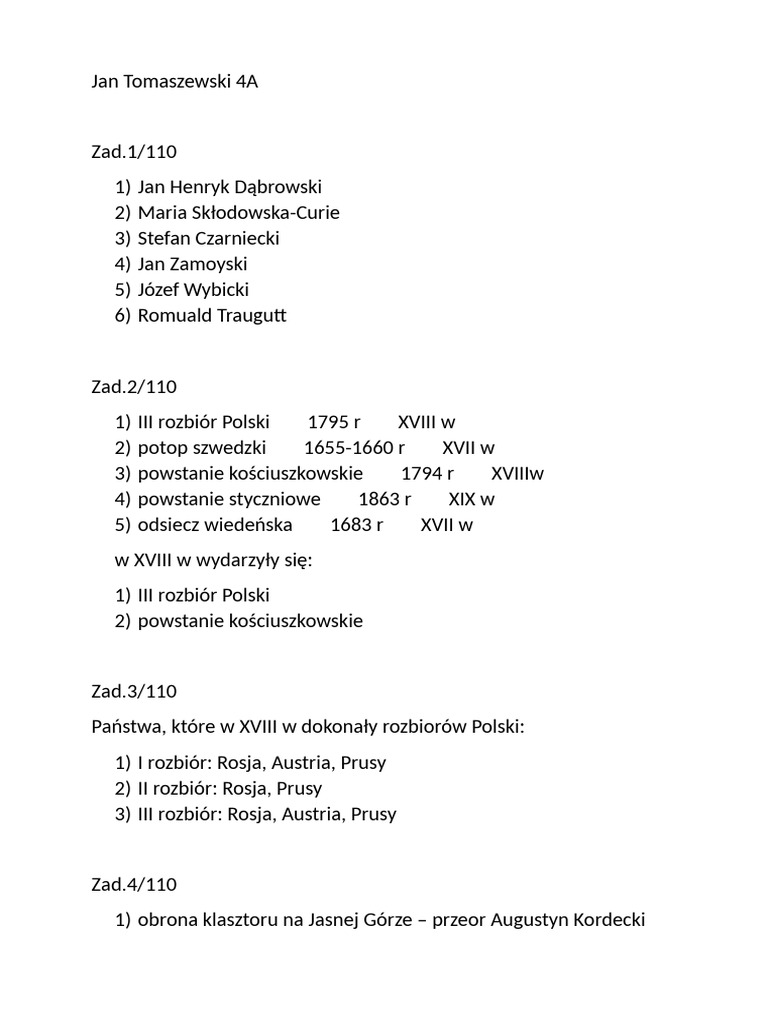 HIST - Praca Domowa | PDF