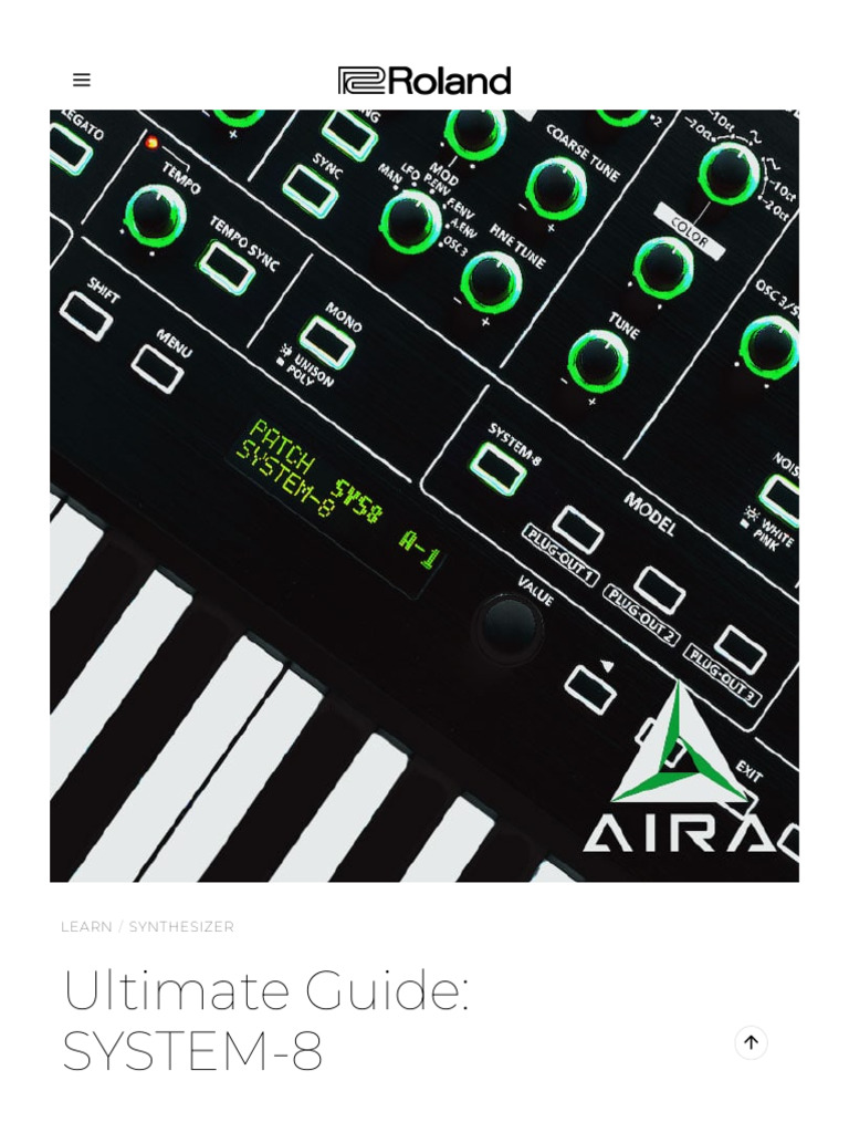 Ultimate Guide SYSTEM-8 - Roland Articles | PDF | Synthesizer ...