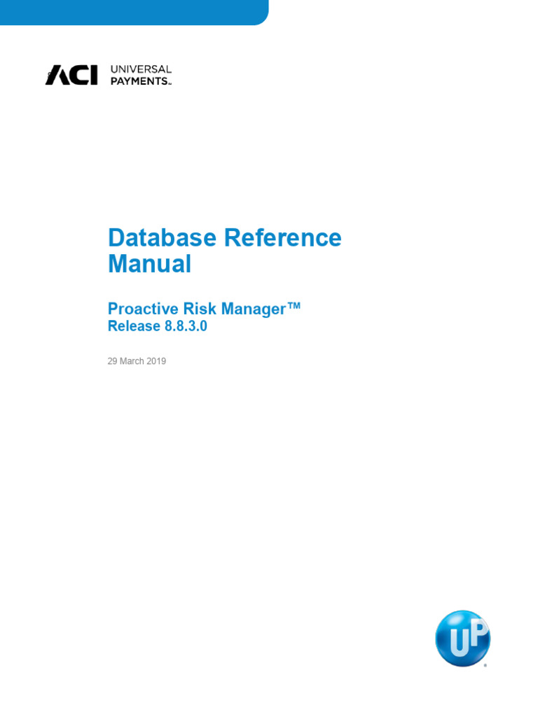 PRM 8.8.3.0 - Database Reference Manual | PDF | License | Data Management