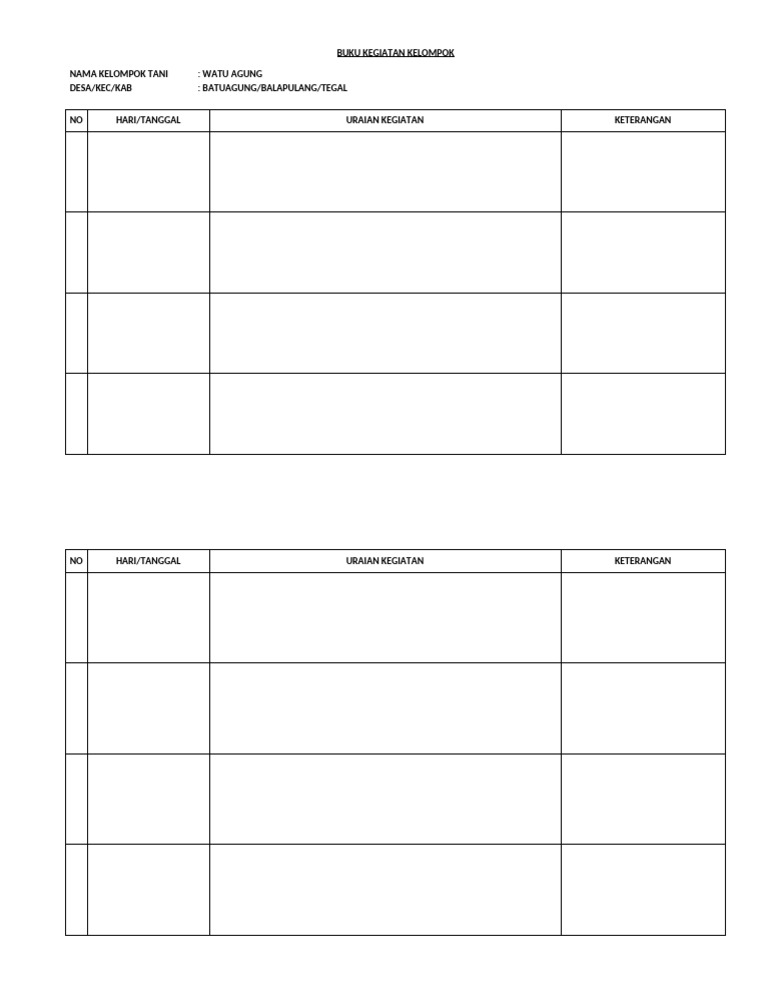 Buku Kegiatan Kelompok | PDF