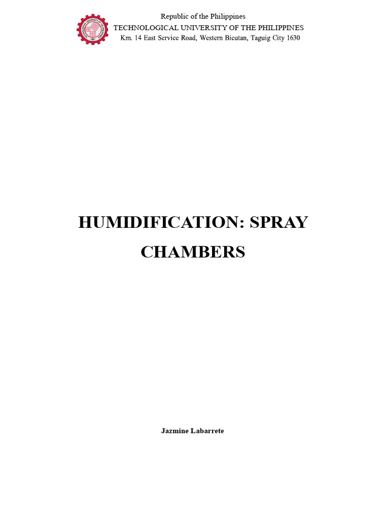 Humidification-Spray Chambers | PDF | Humidity | Water