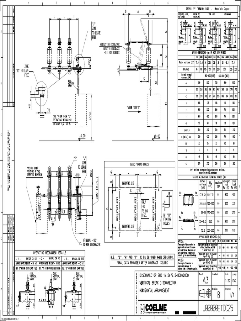 33kV Drawing of DS | PDF