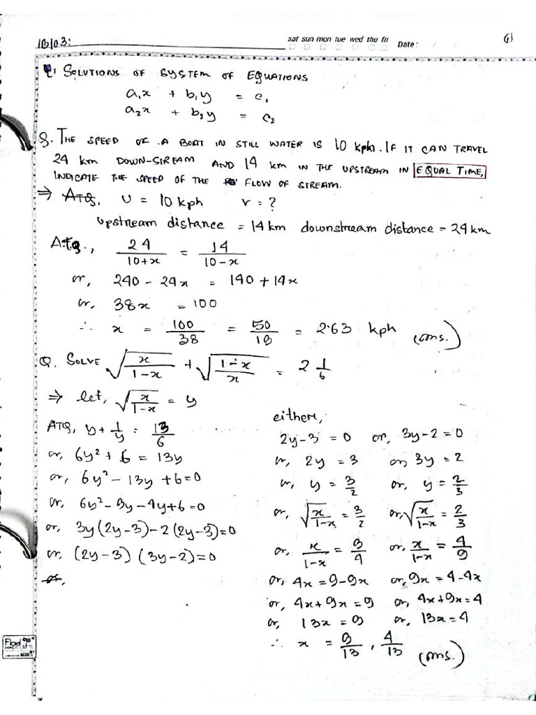 Equation To Calculas (Diff) | PDF