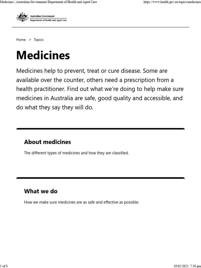 Australian Medicines Safety and Access | PDF | Prescription Drugs ...