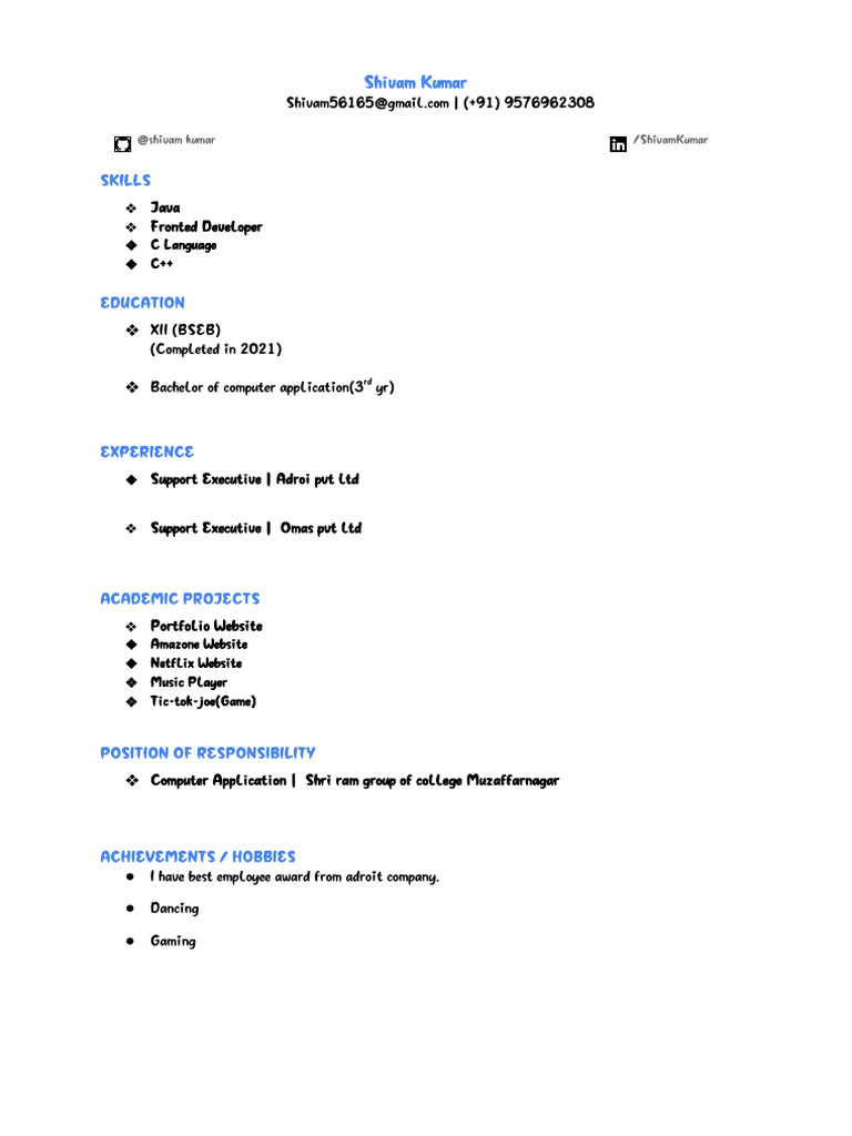 Frontend Developer | PDF