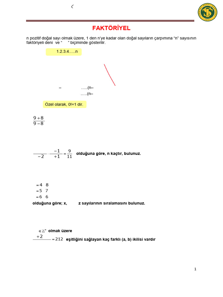 Permütasyon Kombi̇nasyon Olasilik | PDF