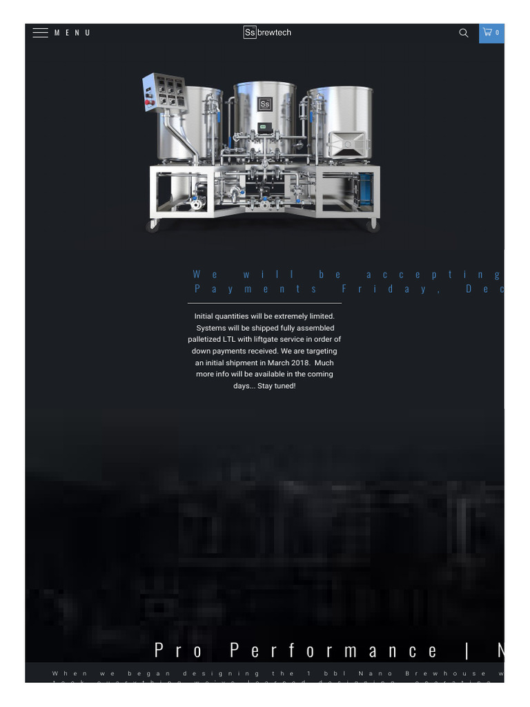 SS BREWTECH NANO PRO 120 litara | PDF | Brewing