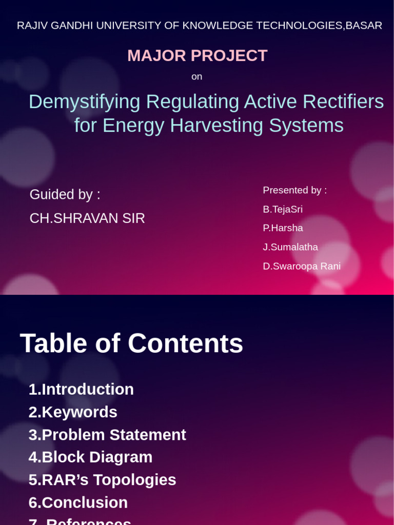 Active Rectifiers for Energy Harvesting | PDF | Rectifier | Energy ...