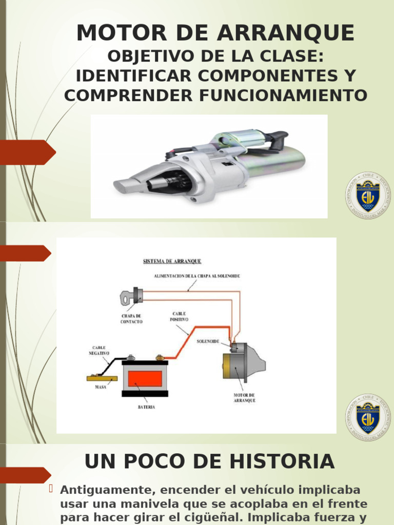 Funcionamiento y partes del motor de arranque | PDF | Motores | Inductor