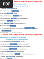 Simple Present vs Present Progressive Worksheet | PDF