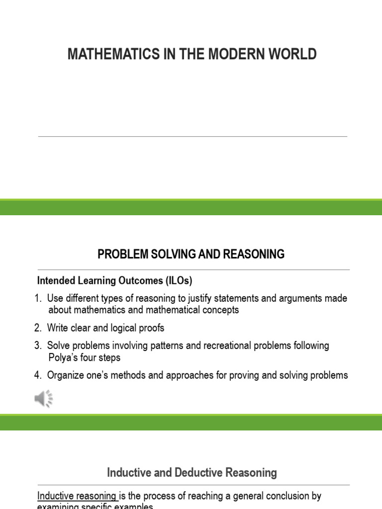 3 - Problem Solving and Reasoning | PDF | Deductive Reasoning | Argument