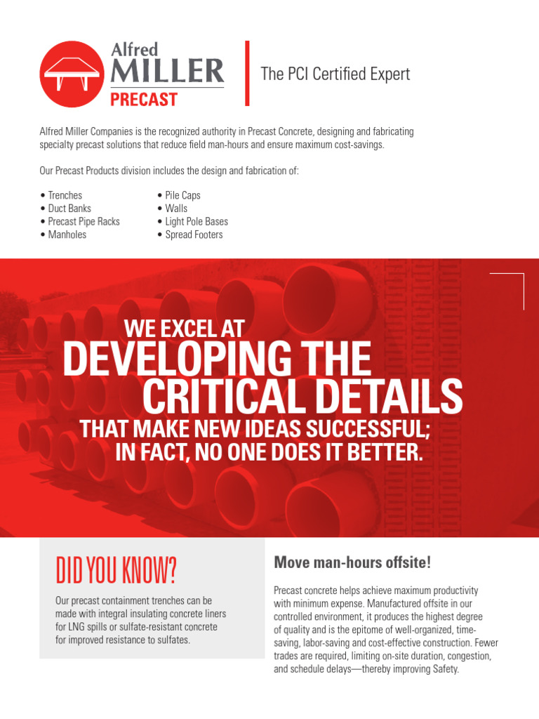 AMC Precast Brochure 2020 2 | PDF | Precast Concrete | Deep Foundation