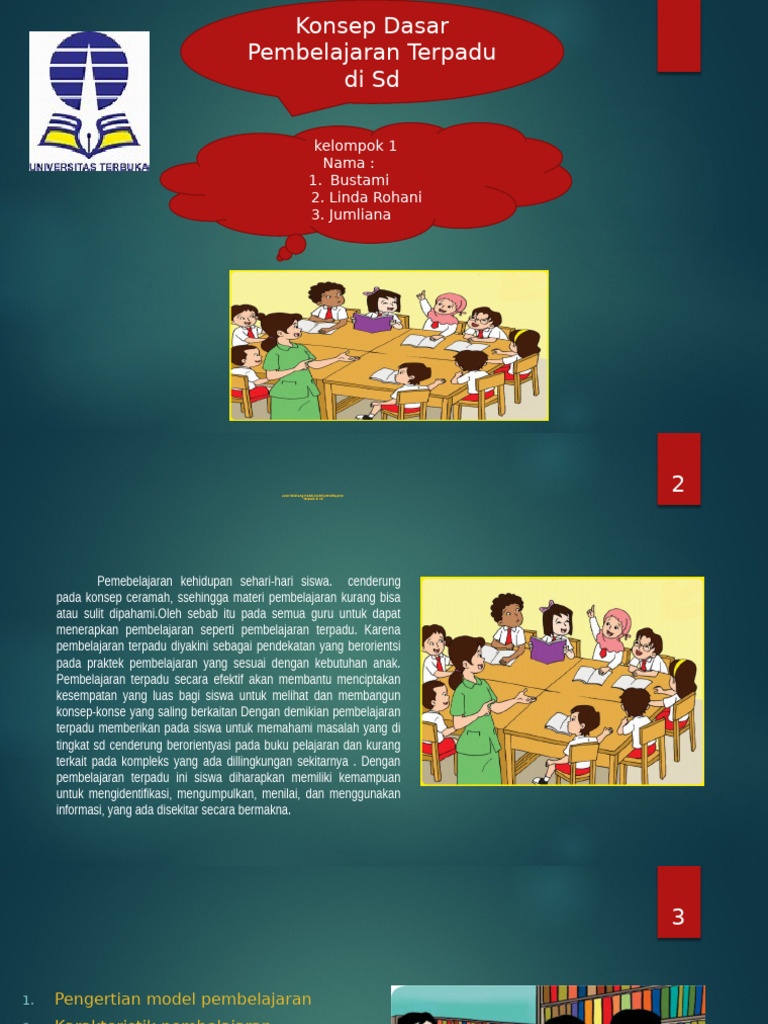Ut Kelompok 1 Model-Model Pembelajaran Terpadu Modul 1 & 2 | PDF