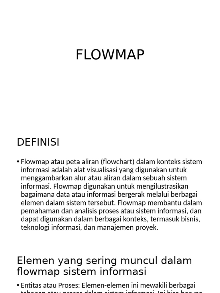 Panduan Flowmap Sistem Informasi | PDF