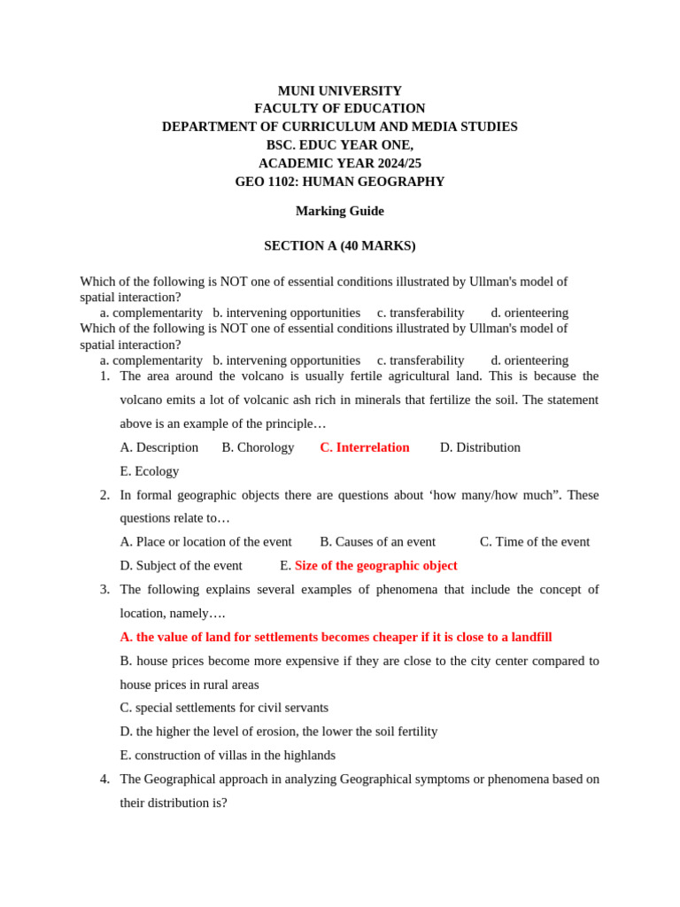 Understanding Complementarity in Geography | PDF | Geography | Biogeography