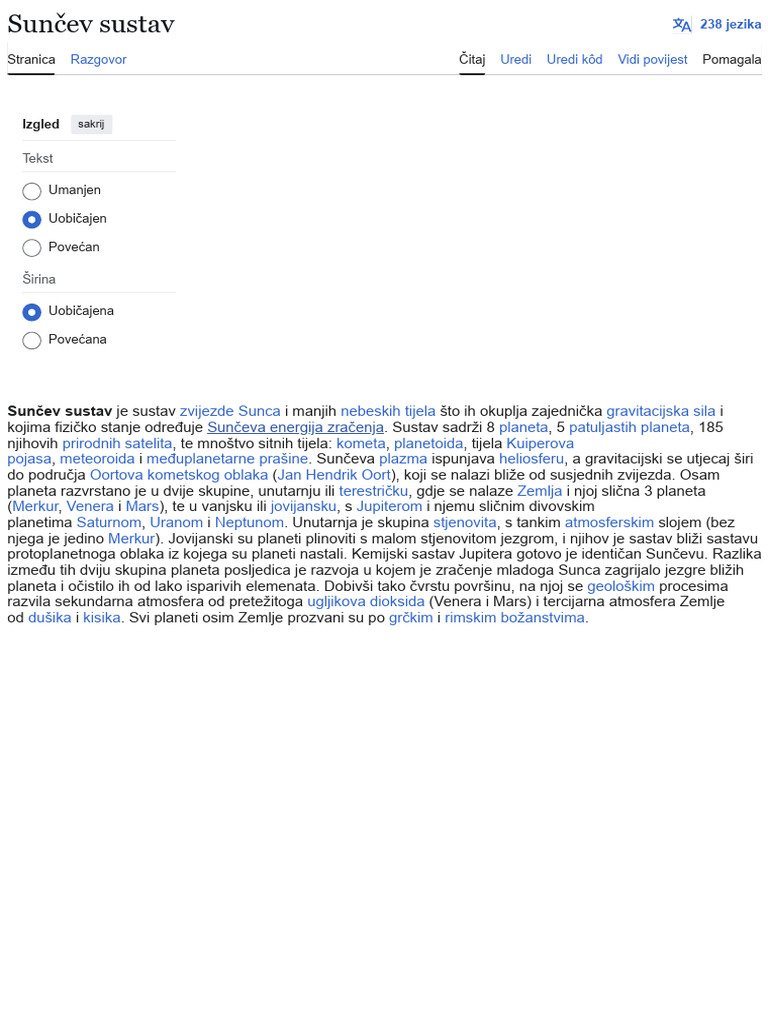 Sunčev sustav – Wikipedija | PDF