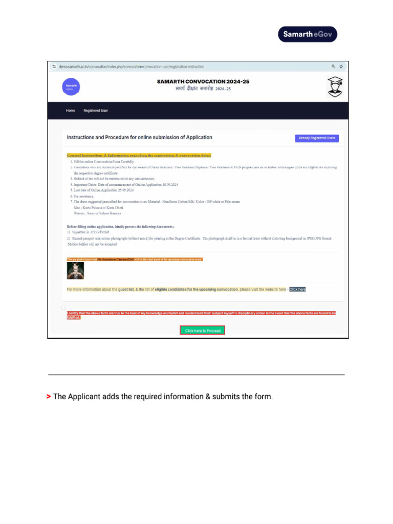 SOP For Students For Registration of Convocation | PDF