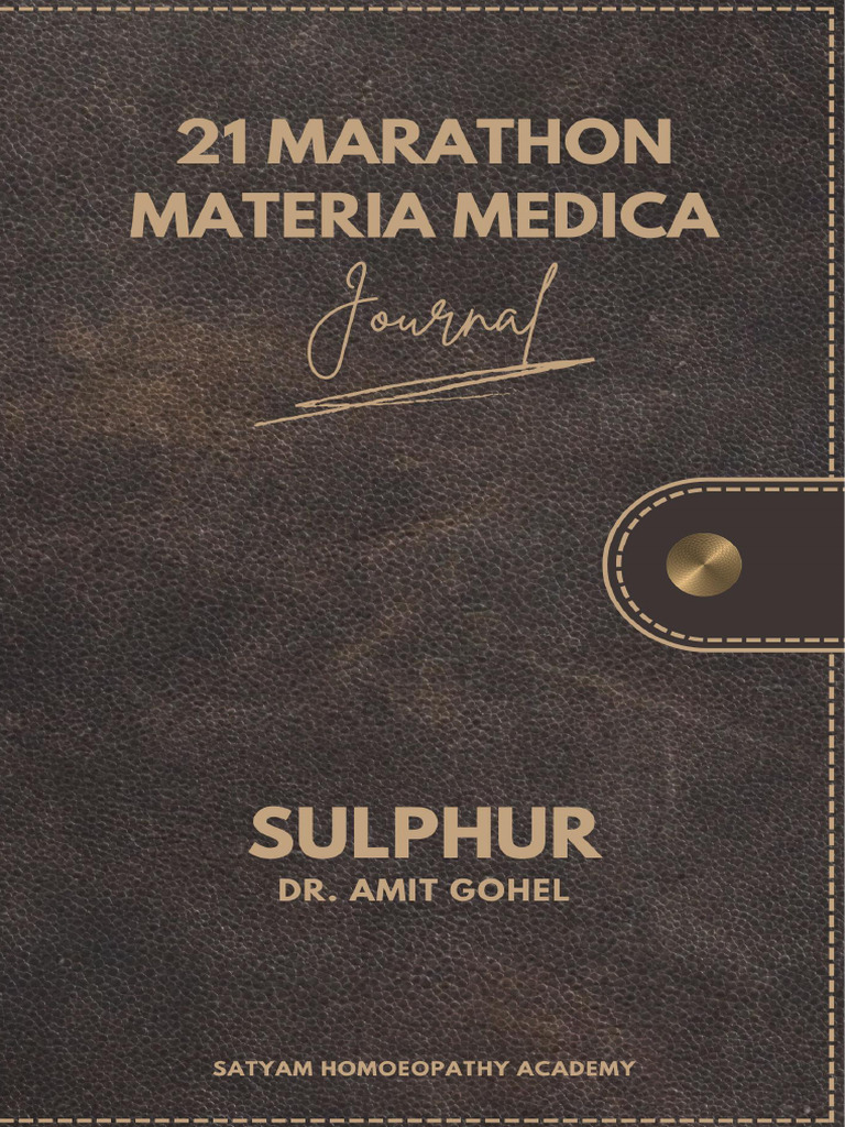 Sulphur - Extroverted Disposition - Dr. Amit Gohel | PDF | Perspiration ...