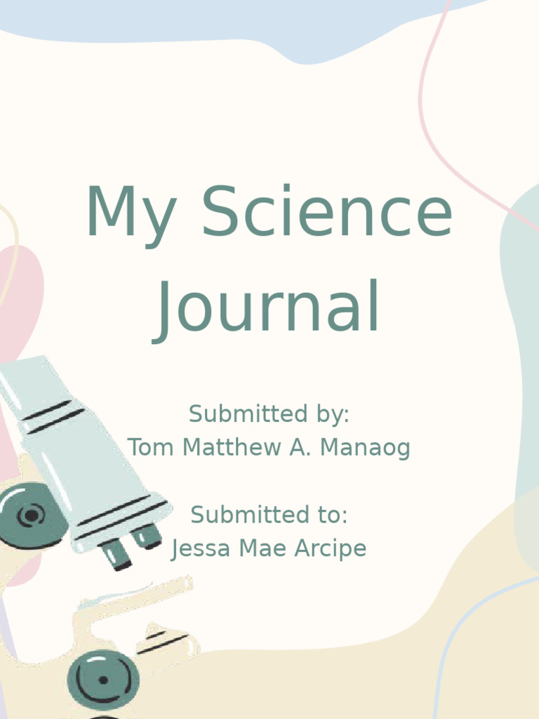 MY SCIENCE JOURNAL | PDF