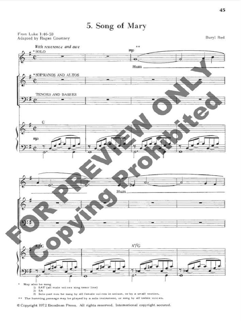 Song of Mary (Sample Copy) | PDF