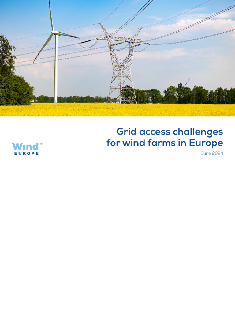 Wind Farm Grid Access Issues in Europe | PDF | Electrical Grid | Wind Farm