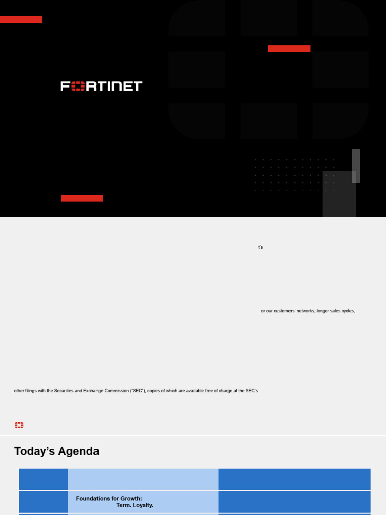 Fortinet 2024 Analyst Day Insights | PDF | Share Repurchase