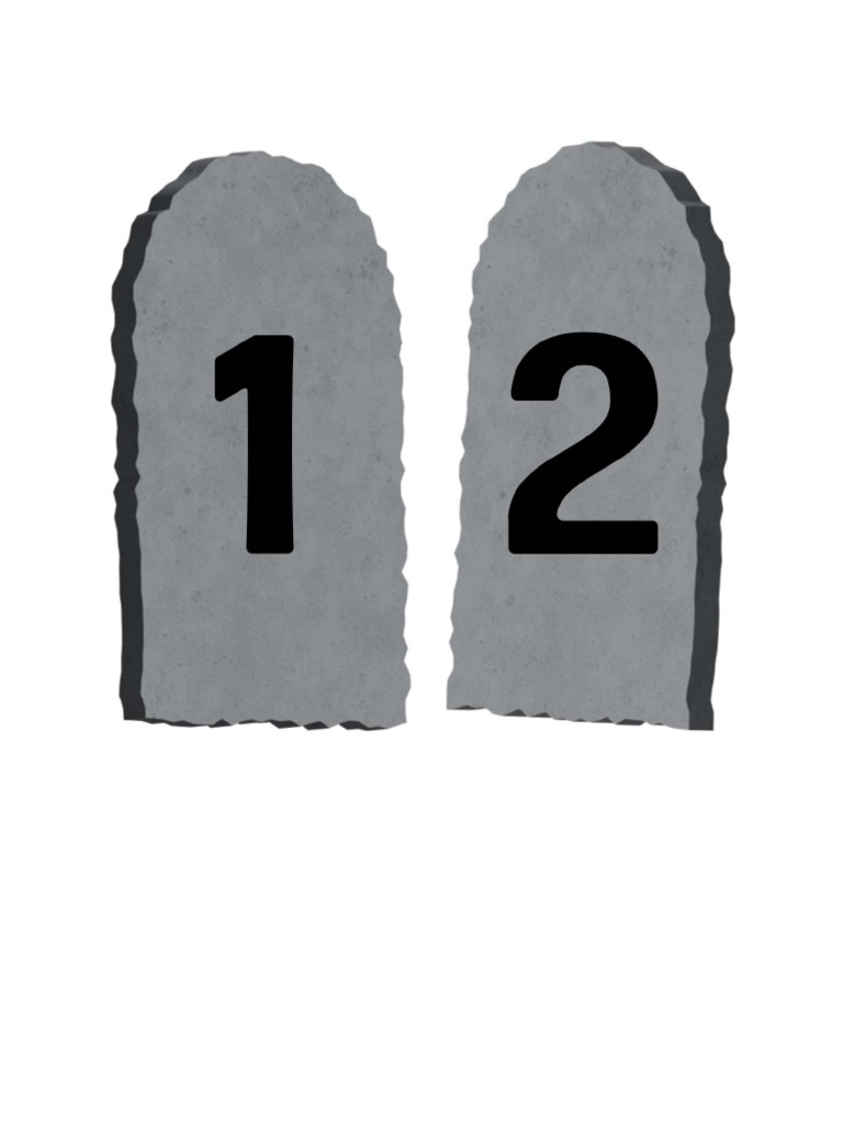 Ten Commandments Printable Match Game Google Docs | PDF