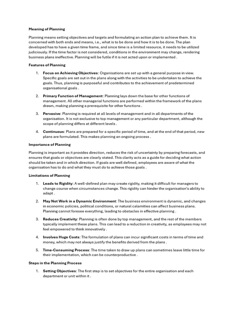 Understanding Business Planning Basics | PDF | Planning | Goal