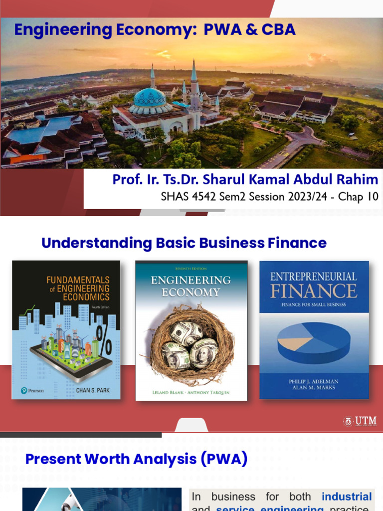 Engineering Economy: PWA & CBA Guide | PDF | Cost–Benefit Analysis ...