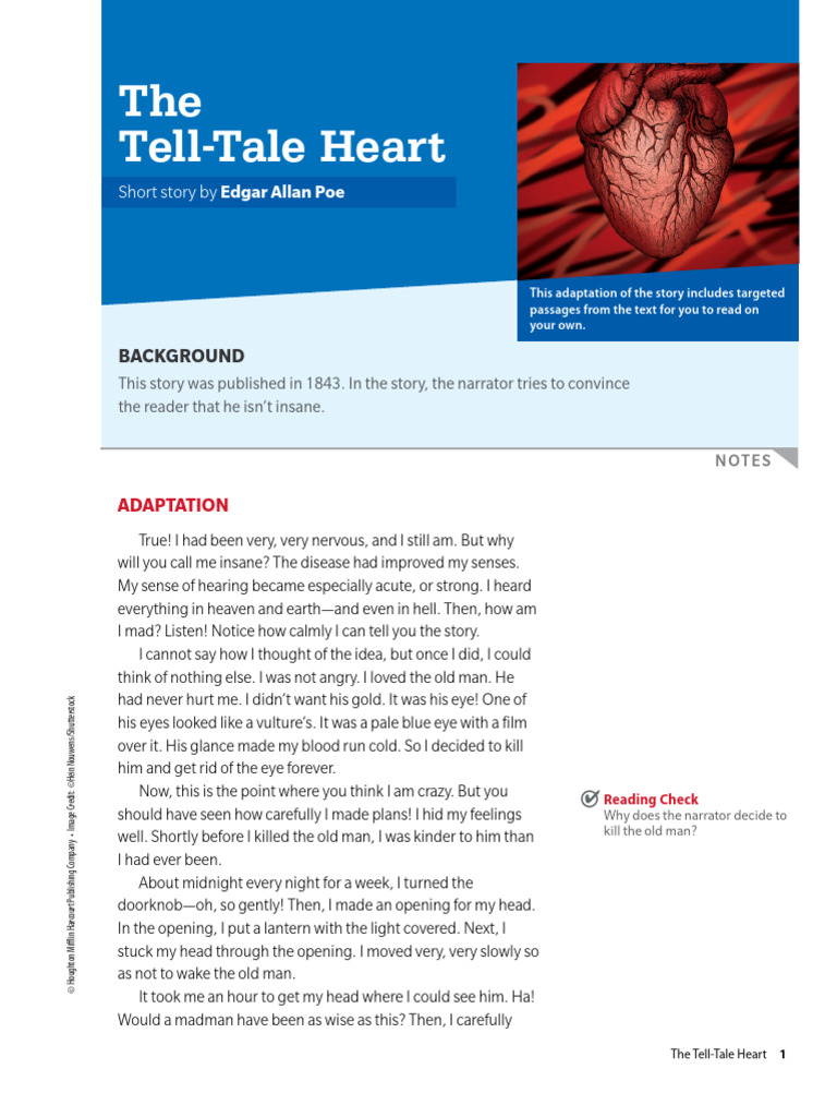 Analyzing Paranoia in "The Tell-Tale Heart" | PDF