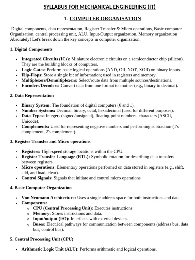 Chargeman syllabus | PDF | Databases | Central Processing Unit