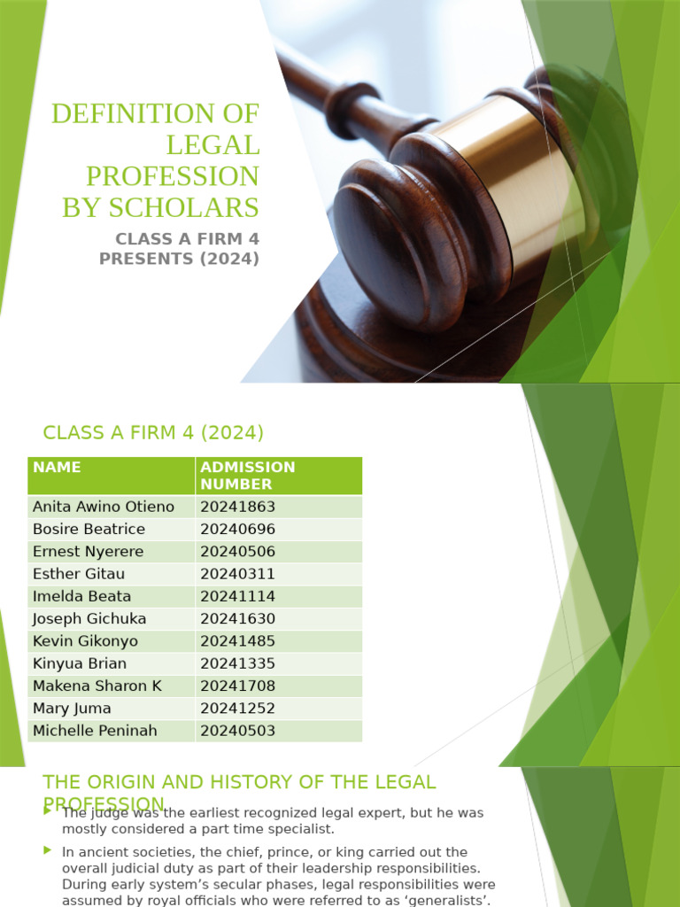 Definition of Legal Profession - Professional Ethics | PDF | Profession