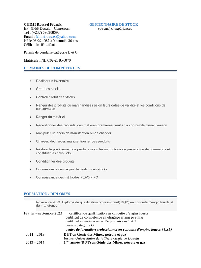 cv-gestionnaire-de-stock-franck-chimi-pdf