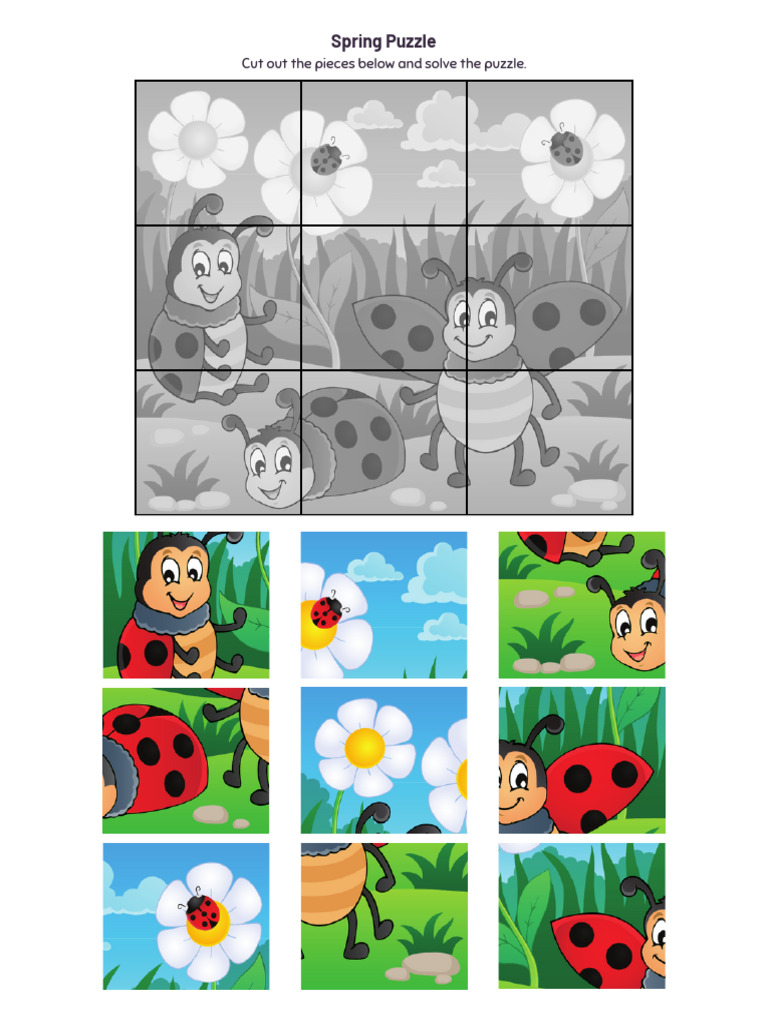 Kids' Spring Puzzle Activity | PDF