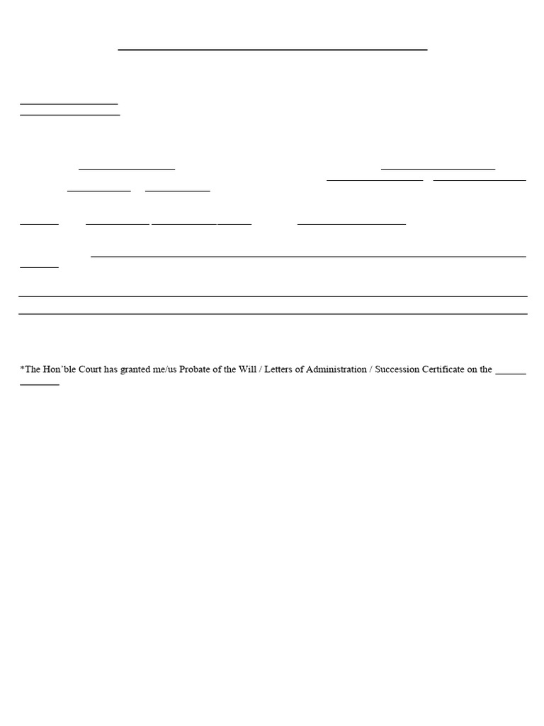 Transmission Application | PDF | Notary Public | Probate