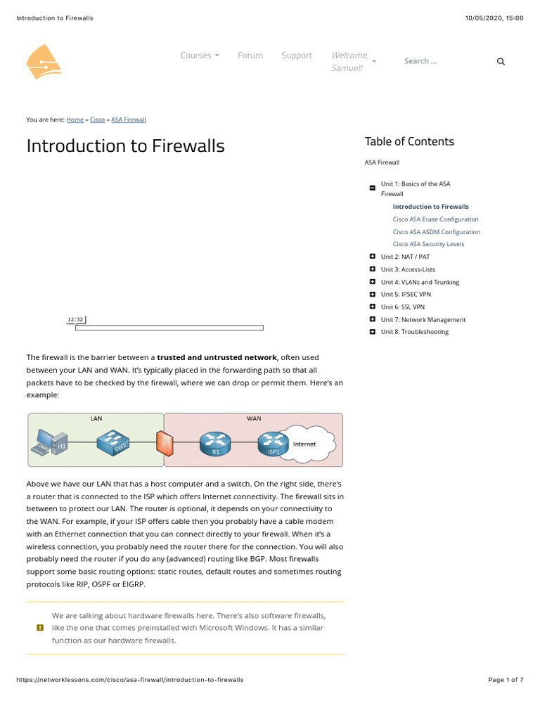 Introduction to Firewalls | PDF | Internet Protocol Suite | Router (Computing)