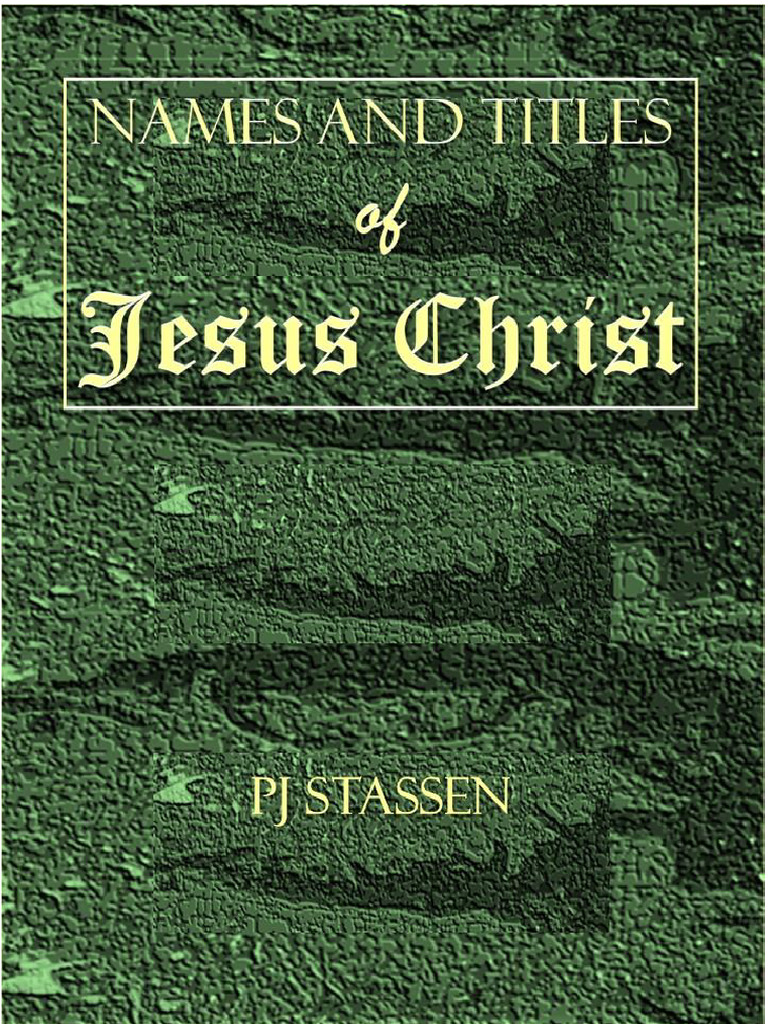 Names and Titles of Jesus Christ - EbookPDF - ENGLISH | PDF | Eternal ...
