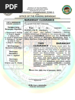 Barangay Clearance 2025 | PDF