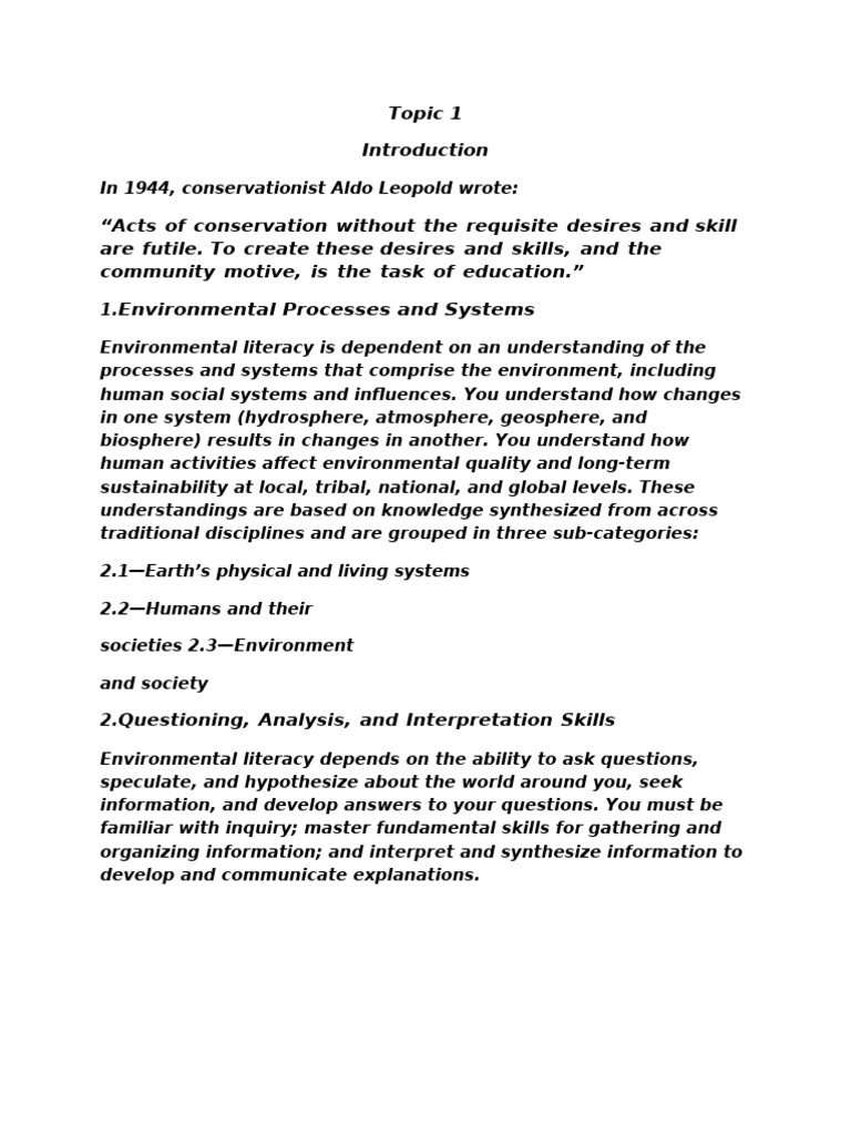 ENVIRONMENTAL EDUCATION NOTES | PDF | Personal Protective Equipment | Waste